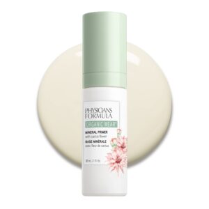 organic primer makeup by physicians formula organic wear all natural mineral prime, moisturizes, protects, preps skin, dermatologist tested