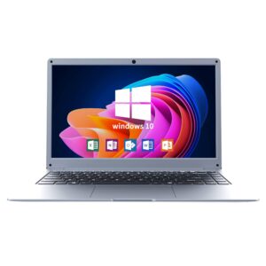 【ms 2019 office/12gb 】 jumper laptop 14 inch fhd screen notebook celeron n4020（quad core） ultrabook 8gb ram/256gb dual band wifi computer lightweight and portable (8g+256gb)