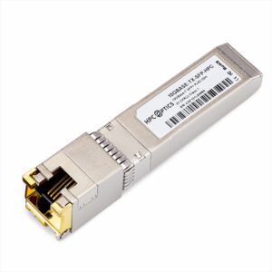 hpc optics compatible with fortinet fn-tran-sfp+gc 10gbase-t sfp+ transceiver | 10g tx rj-45 copper 30m fn-tran-sfp+gc-hpc