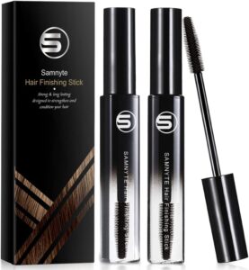 hair finishing stick, 2 pack - 0.7 fl.oz hair mascara for taming flyaways, not-greasy hair gel stick