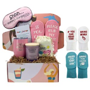 gift box basket set for new mom and pregnant mothers great shower gift idea (new mom)