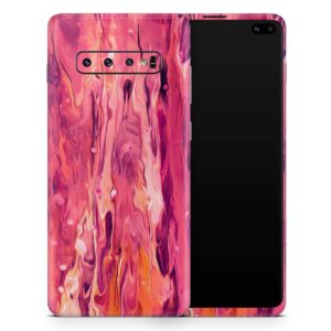 designskinz blurred abstract flow v48 protective vinyl decal wrap skin cover compatible with the samsung galaxy s20 (screen trim & back glass skin)