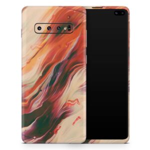 designskinz liquid abstract paint remix v1 protective vinyl decal wrap skin cover compatible with the samsung galaxy s20 (screen trim & back glass skin)