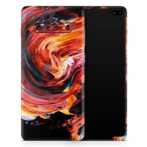 designskinz liquid abstract paint v27 protective vinyl decal wrap skin cover compatible with the samsung galaxy s20 (screen trim & back glass skin)