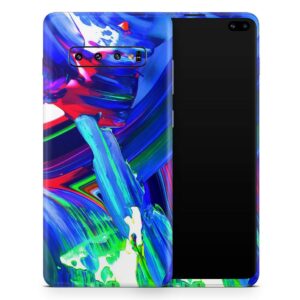 designskinz blurred abstract flow v27 protective vinyl decal wrap skin cover compatible with the samsung galaxy s20 (screen trim & back glass skin)