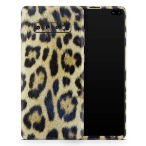 designskinz real leopard hide v3 protective vinyl decal wrap skin cover compatible with the samsung galaxy s20 (screen trim & back glass skin)