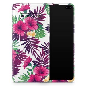 designskinz summer pineapple seamless v2 protective vinyl decal wrap skin cover compatible with the samsung galaxy s20 (screen trim & back glass skin)