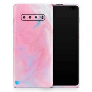 designskinz marbleized pink paradise v7 protective vinyl decal wrap skin cover compatible with the samsung galaxy s20 (screen trim & back glass skin)