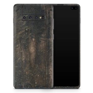 designskinz raw wood planks v8 protective vinyl decal wrap skin cover compatible with the samsung galaxy s20 (screen trim & back glass skin)