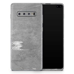 designskinz dark silver marble swirl v7 protective vinyl decal wrap skin cover compatible with the samsung galaxy s20 (screen trim & back glass skin)