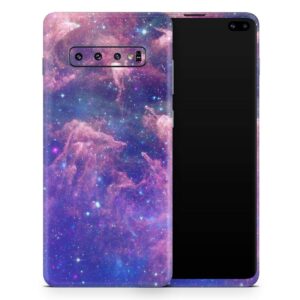 designskinz colorful nebula protective vinyl decal wrap skin cover compatible with the samsung galaxy s20 (screen trim & back glass skin)