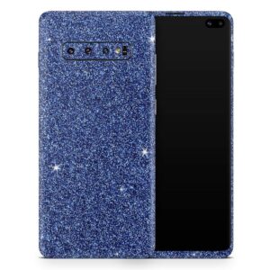 designskinz sparkling blue ultra metallic glitter protective vinyl decal wrap skin cover compatible with the samsung galaxy s20 (screen trim & back glass skin)