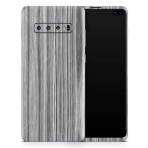 designskinz textured gray dyed surface protective vinyl decal wrap skin cover compatible with the samsung galaxy s20 (screen trim & back glass skin)