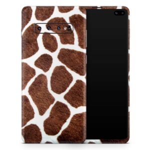 designskinz real giraffe animal print protective vinyl decal wrap skin cover compatible with the samsung galaxy s20 (screen trim & back glass skin)