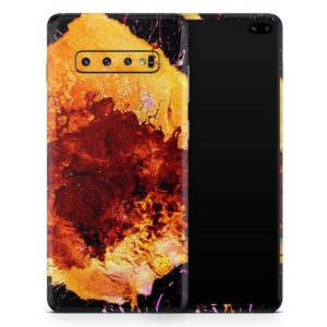 designskinz liquid abstract paint v18 protective vinyl decal wrap skin cover compatible with the samsung galaxy s20 (screen trim & back glass skin)