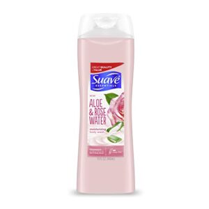 suave essentials moisturizing body wash aloe & rosewater moisturizes better than soap bars 15 oz