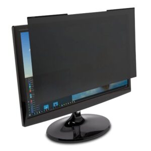 kensington magpro 21.5 inch magnetic computer privacy screen for desktop, removable 16:9 computer privacy filter, anti-glare blue ray reduction, compatible with slim bezel monitors (k58354ww),black