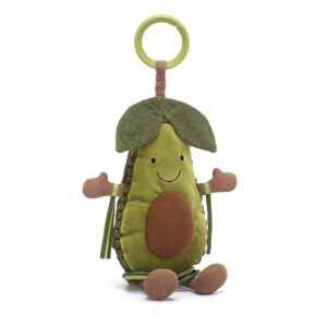 jellycat amuseables avocado baby stroller or car seat activity toy