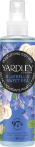 yardley of london bluebell & sweetpea fragrance mist 200ml