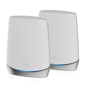 netgear orbi whole home tri-band mesh wifi 6 system (rbk752) – router with 1 satellite extender | coverage up to 5,000 sq. ft., 40 devices | ax4200 (up to 4.2gbps)