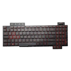 new us black english backlit laptop keyboard (without palmrest) replacement for asus tuf gaming fx505 fx505gt fx505gu fx505a fx505dv fx505dy fx505dd/dt/du light backlight