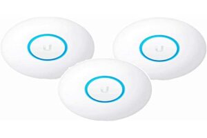 unifi acess point nanohd uap-nanohd 3-pack gigabit ethernet wave2 4x4 mu-mimo 5ghz up to 1733 mbps