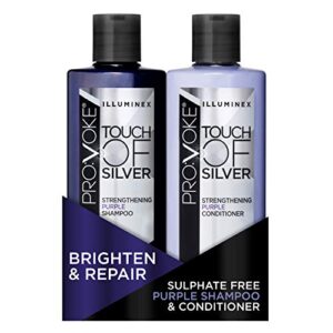 provoke purple shampoo and conditioner set for color treated hair – sulfate free hair toner for blondes