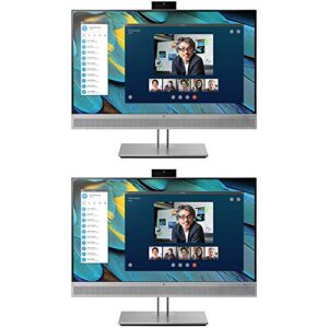 hewlett packard 1fh48a8#aba 24 inch elitedisplay e243m monitor bundle with 2 pack