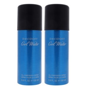 cool water all over body spray by davidoff for men - 5 oz body spray - (pack of 2)