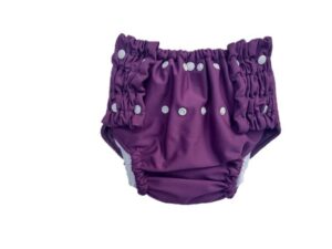 night time washable cloth pull up diapers for toddlers and preschoolers, ages 2 years to 6 years (purple large)