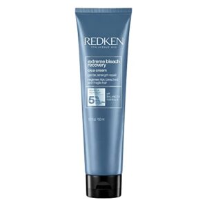 redken extreme bleach recovery cica cream leave in conditioner | for bleached & color treated hair | reduces hair breakage | 5.1 fl oz