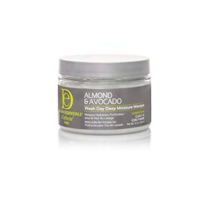 design essentials natural almond & avocado wash day deep moisture masque, 12 ounce