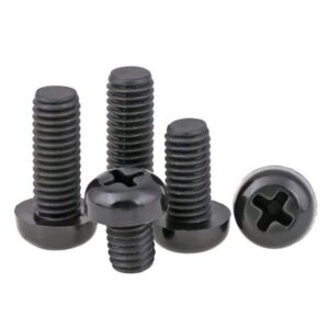 m8 / 8mm black nylon pan round head phillips screws plastic machine screws (10pcs, m8 x 35 mm)