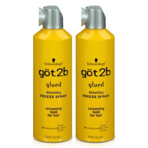 got2b glued blasting freeze hairspray, 12 oz, pack of 2