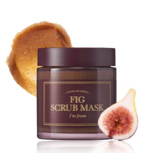 [i'm from] fig scrub mask 120g, exfoliating, moisturizing mask, korean exfoliator, organic skin care