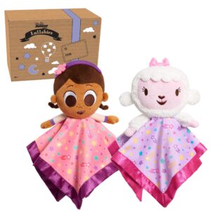 disney junior music lullabies lovey blankies 2-piece, doc mcstuffins & lambie