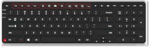 contour design balance keyboard – wired, ergonomic design - compact size, adjustable tilt to support wrist strain, plug & play pc/mac