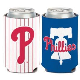 philadelphia phillies 2 color can cooler 12 oz.