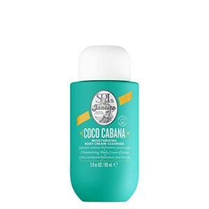 sol de janeiro coco cabana moisturizing body cream-cleanser, 3 fl oz