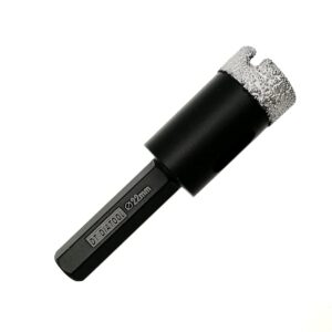 dt-diatool hex shank dry diamond drill core bits 22mm vacuum brazed hole saw for tile porcelain ceramic marble granite