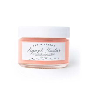 earth harbor | nymph nectar superfruit radiance balm | deep moisturizer and sleeping mask | superberries + sea fruit | 100% natural + vegan | 1 oz