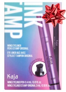 kaja winged eyeliner set - wink stamp original | with avocado extract, double-ended wing, smudge-proof, waterproof, eye irritation tested