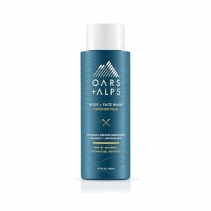 oars + alps men's moisturizing body and face wash, skin care infused with vitamin e and antioxidants, sulfate free, california coast, 1 pack