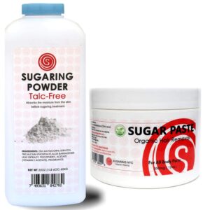 sugaring paste for legs + sugaring drying powder