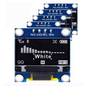 5pcs 0.96 oled display module iic 128 x 64 pixel 12864 oled white i2c 0.96inch oled display iic serial with ssd1306 chip for raspberry pi