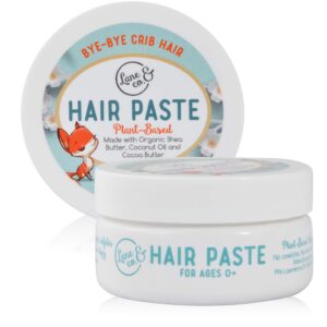 lane & co. hair paste - plant-based styling paste for babies, toddlers, kids - natural & organic formula, safe & non-sticky, tame bed head & flyaway hair, 2oz