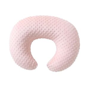 queness nursing pillow cover breastfeeding pillow cases plush dot slipcover (lightpink)