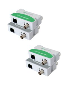 linovision poe over coax eoc converter ip over coax max 3000ft power and data transmission over regular rg59 coaxial cable for upgrading analog surveillance system to ip surveillance system (2 pack)