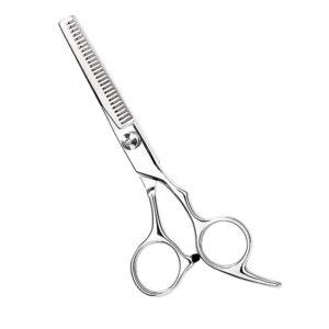 hair thinning shears, hair cutting scissors (6.7 inches) with fine adjustable tension screw and 1 piece wipe cloth