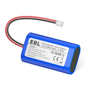 ebl 7.4v 2200mah li-ion rechargeable batteries replacement batteries for electronics, toys, lighting, equipment